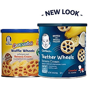 Gerber Graduates Waffle Wheels - Banana Cream (Pack - 6)
