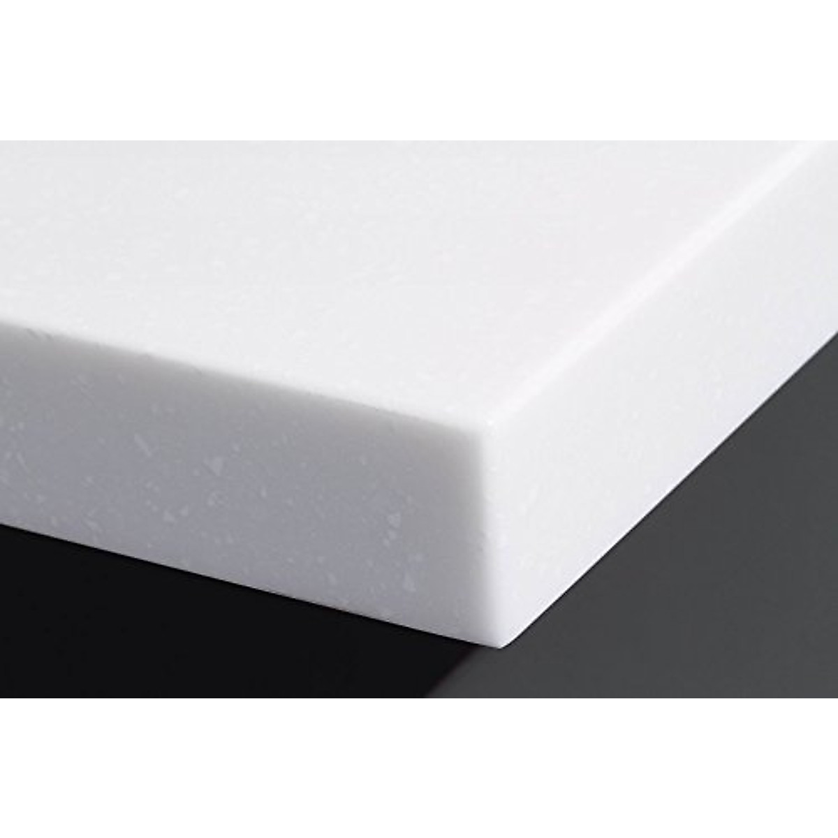 GW FURNITURE Modern Space Grey Reception Desk (71 inch) with Quartz Stone Counter TOP