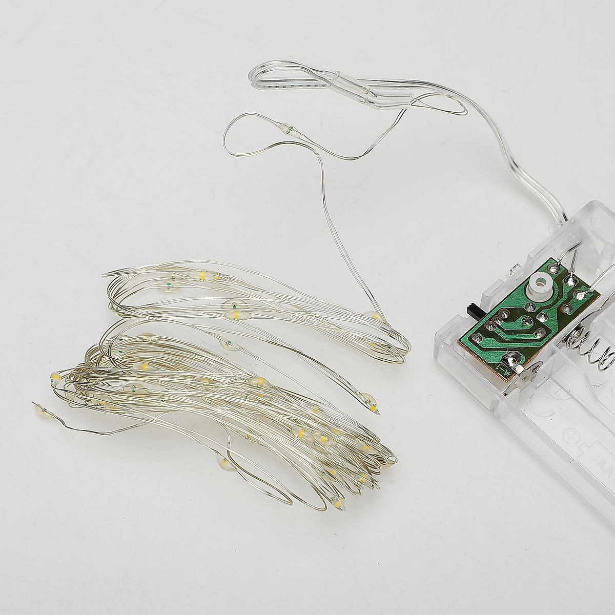 Fairy Lights Battery Operated, Mini Copper Wire String Lights, Full Star Colored Lights Battery LED String Lights Wedding Christmas Decoration Copper Wire String Lights Cake(5 meter with 50 lights)