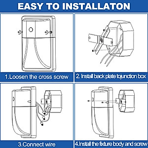 CINOTON 15W LED Wall Pack Lights with Dusk to Dawn Sensor, 1600LM[100-277Vac/100W HID/HPS Equiv.] IP65 Waterproof Outdoor Security Flood Lighting for Garage Warehouse Garden Barn 5000K-Daylight 2 Pack
