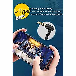 KASOTT Gaming Earbuds with mic Deep Bass Earphones in-Ear Headset Stereo Headphone with Detachable Dual Microphone for Mobile Gaming, Xbox One, PS4, Pro, PC (Red)