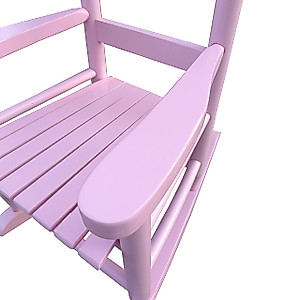 Goujxcy Kids Rocking Chair, Toddler Rocking Chair, Childrens Rocking Chair with Classic Rocker and Hardwood Construction, for Boys, Girls, Nursery, Indoor, Outdoor, Living Rooms, Bedrooms (Pink)