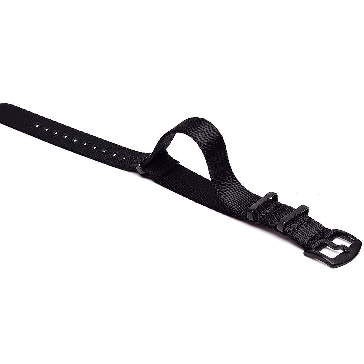 Ritche Christmas Gift Military Ballistic Nylon Watch Strap with Heavy Buckle 18mm 20mm 22mm Premium Nylon Watch Bands for Men Women, White Elephant Gifts, Stocking Stuffers for Men