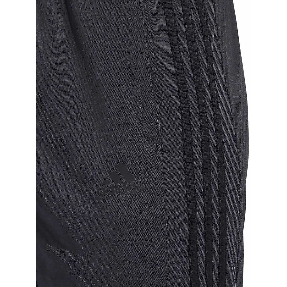 adidas Mens Midweight Essential Tricot Zip Track Pants (as1, Alpha, l, Regular, Regular, Carbon/Black)