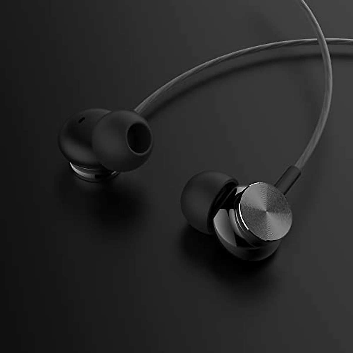 Betron BS10 Earphones Wired in Ear Earbud Headphones Strong Bass Noise Isolating Ear Buds 3.5mm Jack Tangle-Free Cord Compatible with Tablet Laptop iPhone iPad Smartphones (Black)