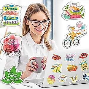 400Pcs Inspirational Words Stickers, Motivational Waterproof Vinyl Stickers for Kids Teens Adults Teachers, Positive Quote Stickers for Water Bottles Laptops Phone Journaling Scrapbooking