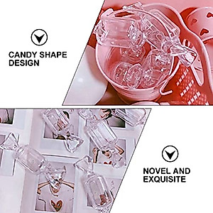 ARTIBETTER 24Pcs Candy Shaped Jewelry Box Mini Clear Jewelry Case Plastic Beads Storage Containers Travel Jewelry Case Beading Storage