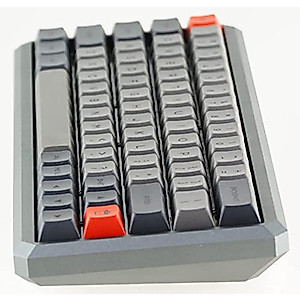Clack Solid Aluminum Mechanical Keyboard - Cherry MX Brown Switches - Hot swappable - GK64, Grey