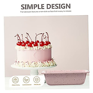 Anneome Loaf Pan Toast Mold Pullman Nonstick Bakeware Silcone Molds Carbon Steel Bakeware Toast Bread Toast Kitchen Gadget Practical Toast Pan Bread Baking Mold Meatloaf Pink Bread Pan