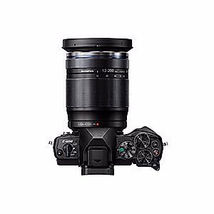 Olympus M.Zuiko Digital ED 12-200mm F3.5-6.3 Lens, Universal Zoom, Suitable for All MFT Cameras (Olympus OM-D & Pen Models, Panasonic G-Series), Black