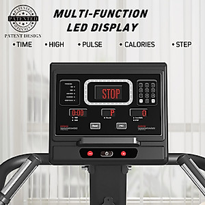 Stepper Machine, GMWD Stair Stepper with LED Screen, Commercial Grade Stair Climber Exercise Machine with 15 Resistance Levels, 441LBS, 24-164 Steps/Minute, Blue