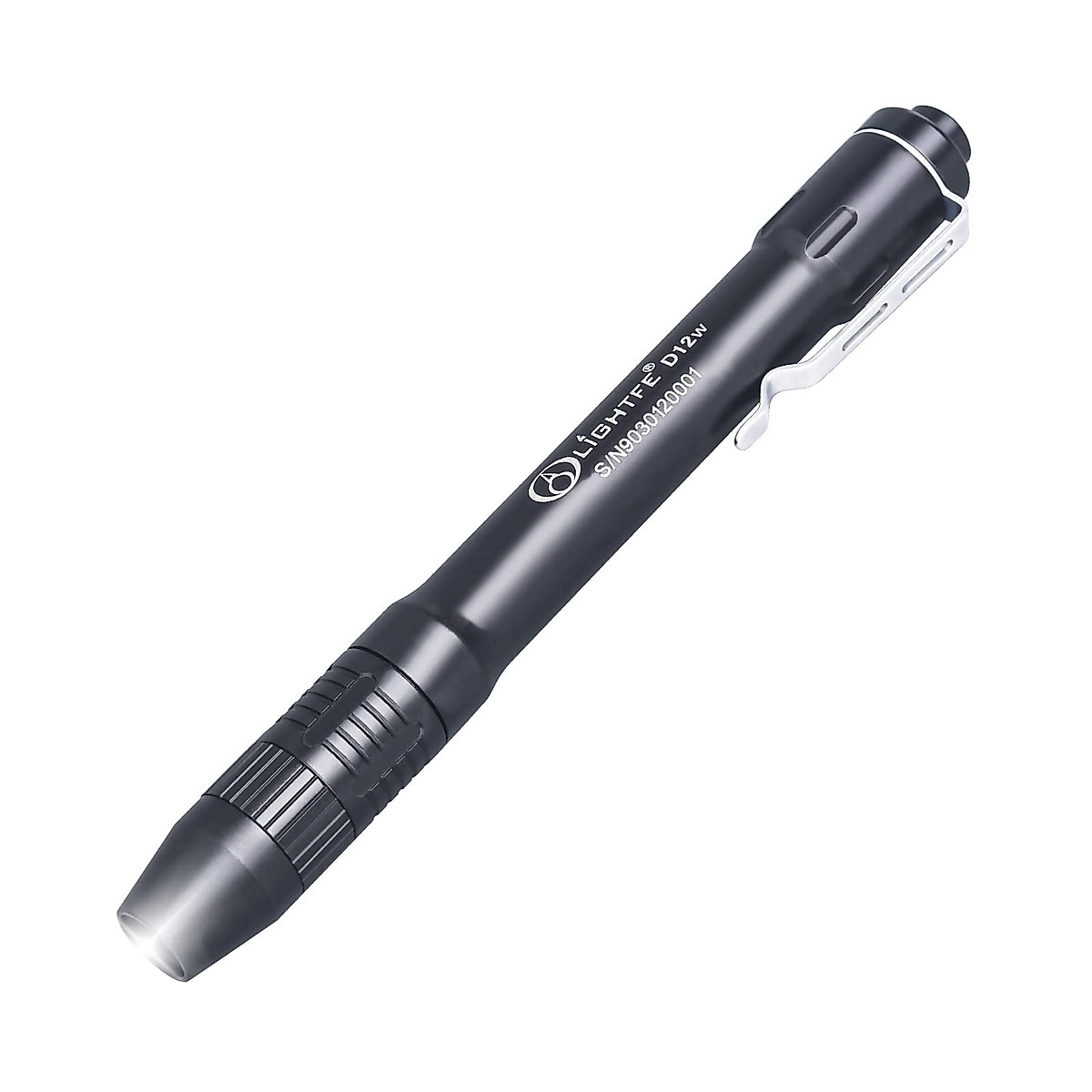 LIGHTFE D12 Zoomable Pen Light, Reusable Medical Pocket Light with Clip, Waterproof and Anti-Drop White Light Penlight Flashlight, Medical Penlight for Nurses, Doctors and Nursing Students
