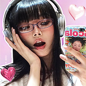 TJUTR Fashion Fake Glasses Non Prescription Clear Glasses for Women Blue Light Blocking Y2k Cosplay Eyewear Frame