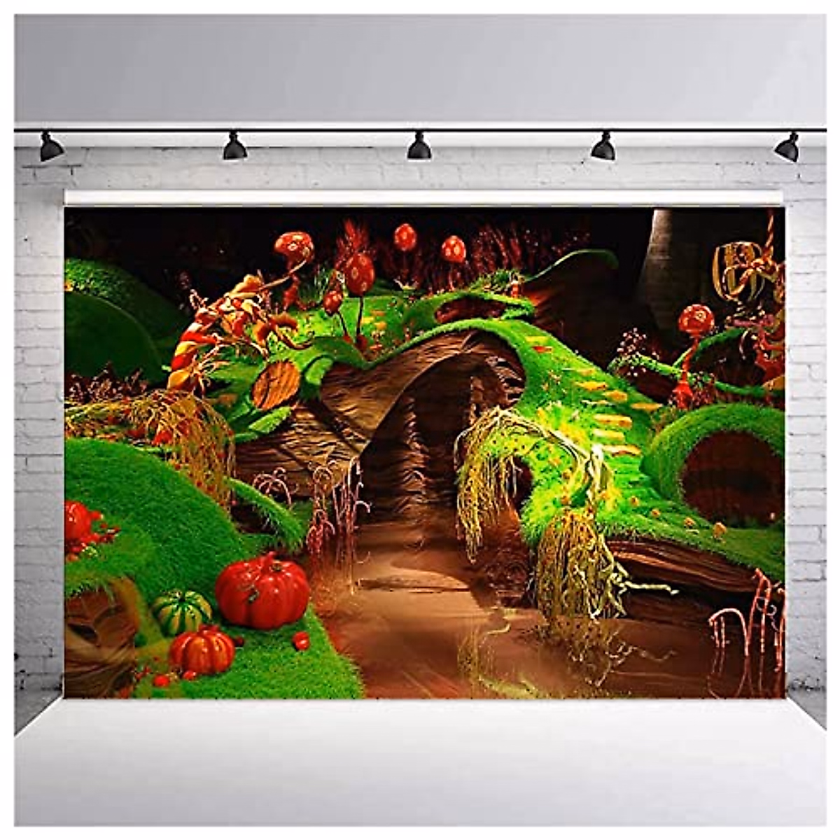 xiangfen Willy Wonka Photography Backdrop Charlie & The Chocolate Factory Background Birthday Photography Willy Wonka Party Banner 7x5 feet Vinyl Backdrop