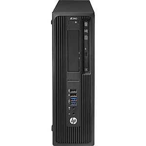 HP 2VN66UT#ABA Workstation Z240, Small Form Factor, 8 GB Ram, 256 GB SSD, Intel HD Graphics, Black