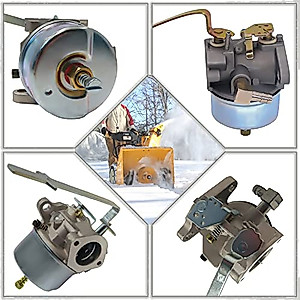 GLENPARTS Carburetor Replacement for Tecumseh 632284 4 Cycle Engine Ariens 3.5 HP Snow Thrower Chipper Go-Carts Mini Bikes Lawn Tractors