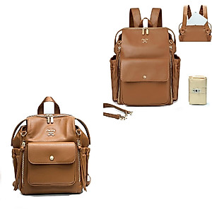 miss fong Diaper Bag Backpack, Baby Diaper Bag with in Bag Organizer.(Regular + Mini)