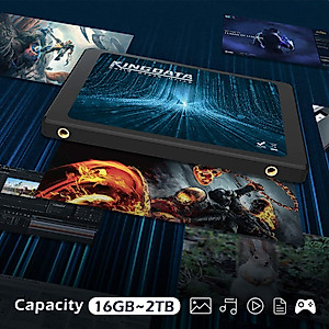 Kingdata SSD 256GB SATA 2.5" Internal Solid State Drive SATAIII 6 Gb/s High-Performance 7MM Height SSD (256GB, 2.5''SATA3)