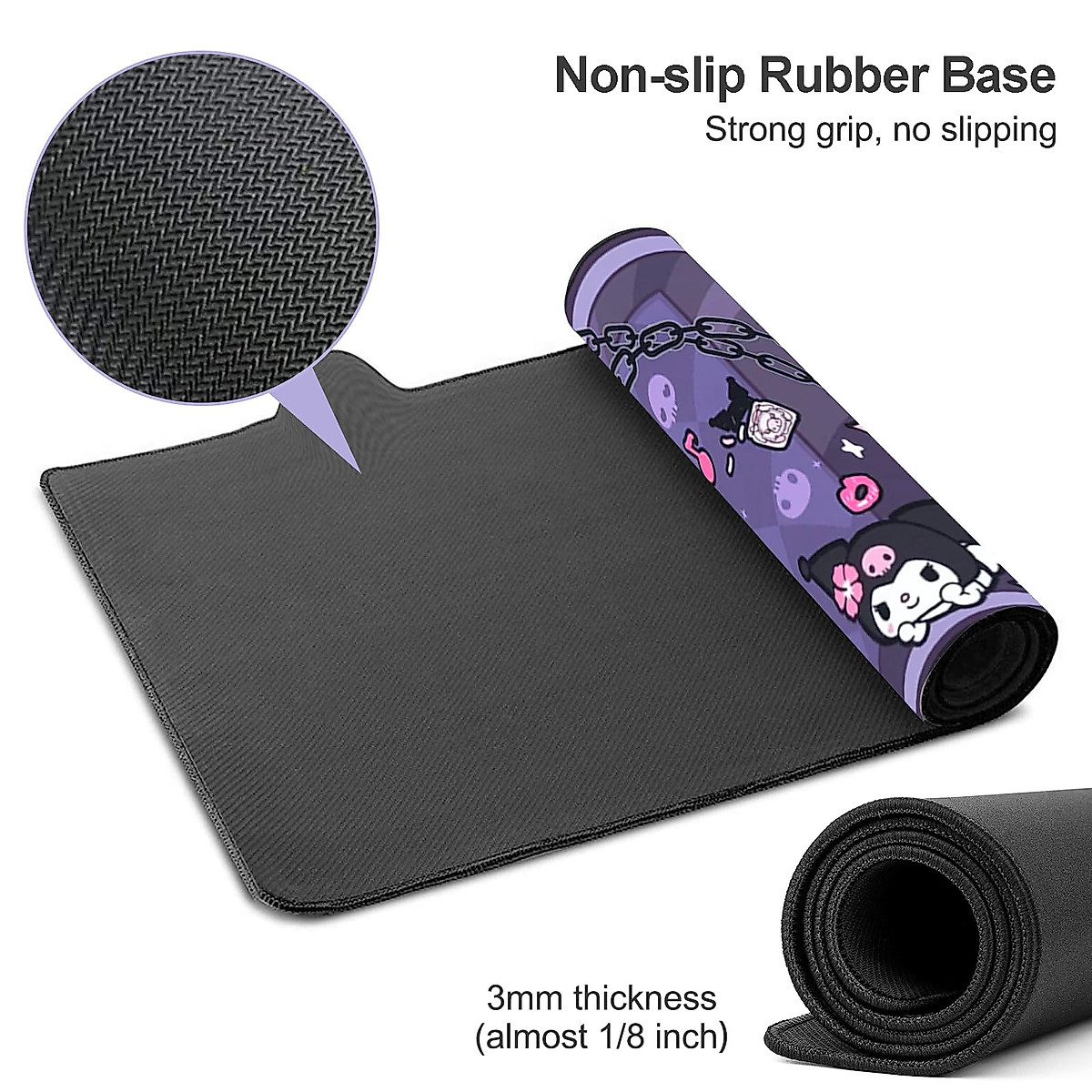 Kawaii Desk Pad Anime Mouse Pad XLarge Size, Kawaii Desk Cccessories Gaming Mousepad Kawaii Room Decor for Girls