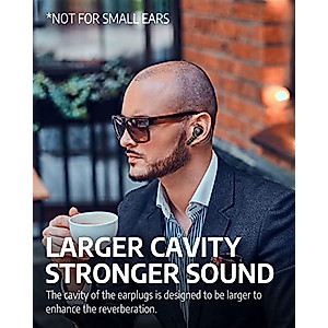 AIHOOR True Wireless Earbuds, Active Noise Cancelling in-Ear Headphones with Charging Case, Bluetooth 5.0, Built-in Mic Earphones, Deep Bass, 30H Playtime, IPX4 Waterproof Headset for Music, Black