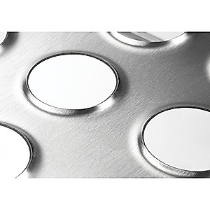 Outset QS83 Chicken Leg and Jalapeño Roaster with Collapsible Legs, Stainless Steel 7.75 x 11.5 x 3