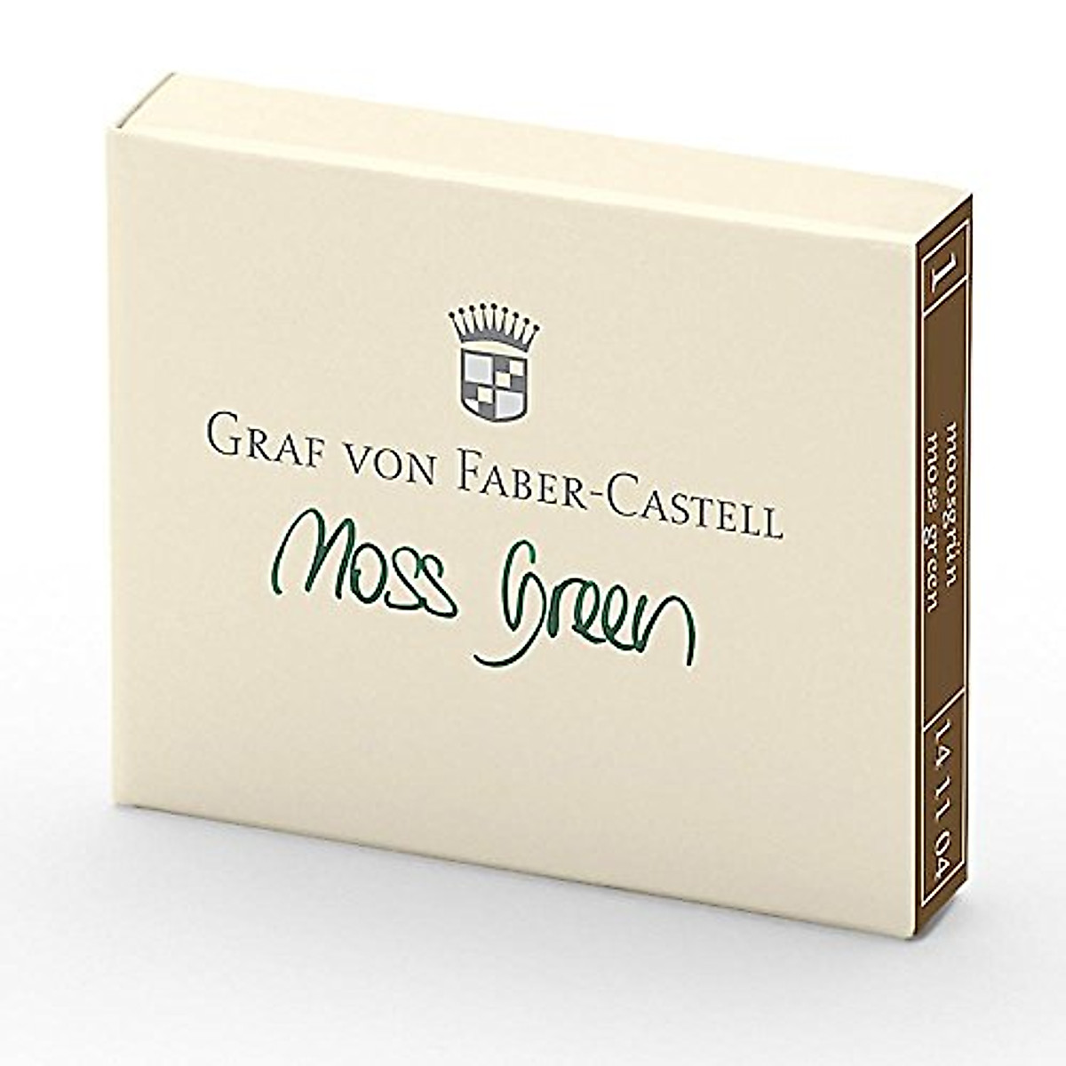 Graf von Faber-Castell Ink cartridges, Moss Green 6X, 141104