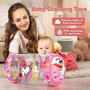 Dreamon Crawling Toys for Baby Infant Roller Toy with Music LED Light, Learning to Climb Toy for Tummy Time Babies, Gifts for Toddlers 6 to 18 Months