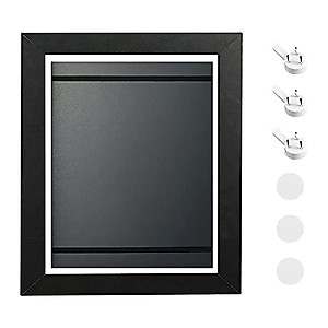 Kids art frame front opening holds 150 A4, Kids artwork display frame interchangeable, Storage 3D Picture Display, Children Art Projects, Schoolwork, Crafts, Drawing 11.8''x8.3''x0.78'' (2pcs black)