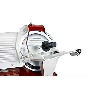 BESWOOD 10" Premium Chromium-plated Steel Blade Electric Deli Meat Cheese Food Slicer with Serving Plate Commercial and for Home use 240W BESWOOD250RX