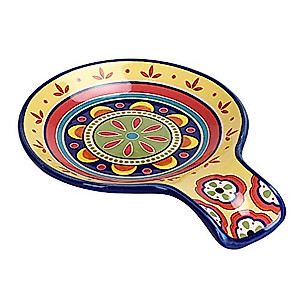 Bico Tunisian Ceramic Spoon Rest, House Warming Gift, Dishwasher Safe