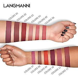 UCANBE 12Pcs/Set Velvet Matte Liquid Lipstick Makeup Classic Waterproof Long Lasting Smooth Soft Reach Colors Full Lips Gloss For Women Gift