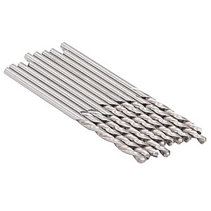 Micro Drill Bit Set, Jewelry Drill 10Pcs 1.75mm Hand Drill Drill Bit Straight Shank Drill Bit Micro Mini Drill Bit Set Small Drill Bits Pin Vise Hand Drill for Pin Vise Hand Drill