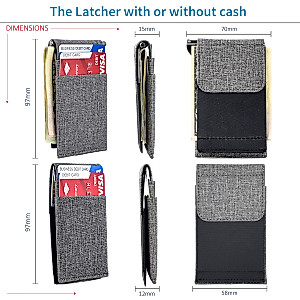 Dockem The Latcher and The Rȳd: The Modular Minimalist Capable Wallet(s) - (Synthetic Canvas Leather)