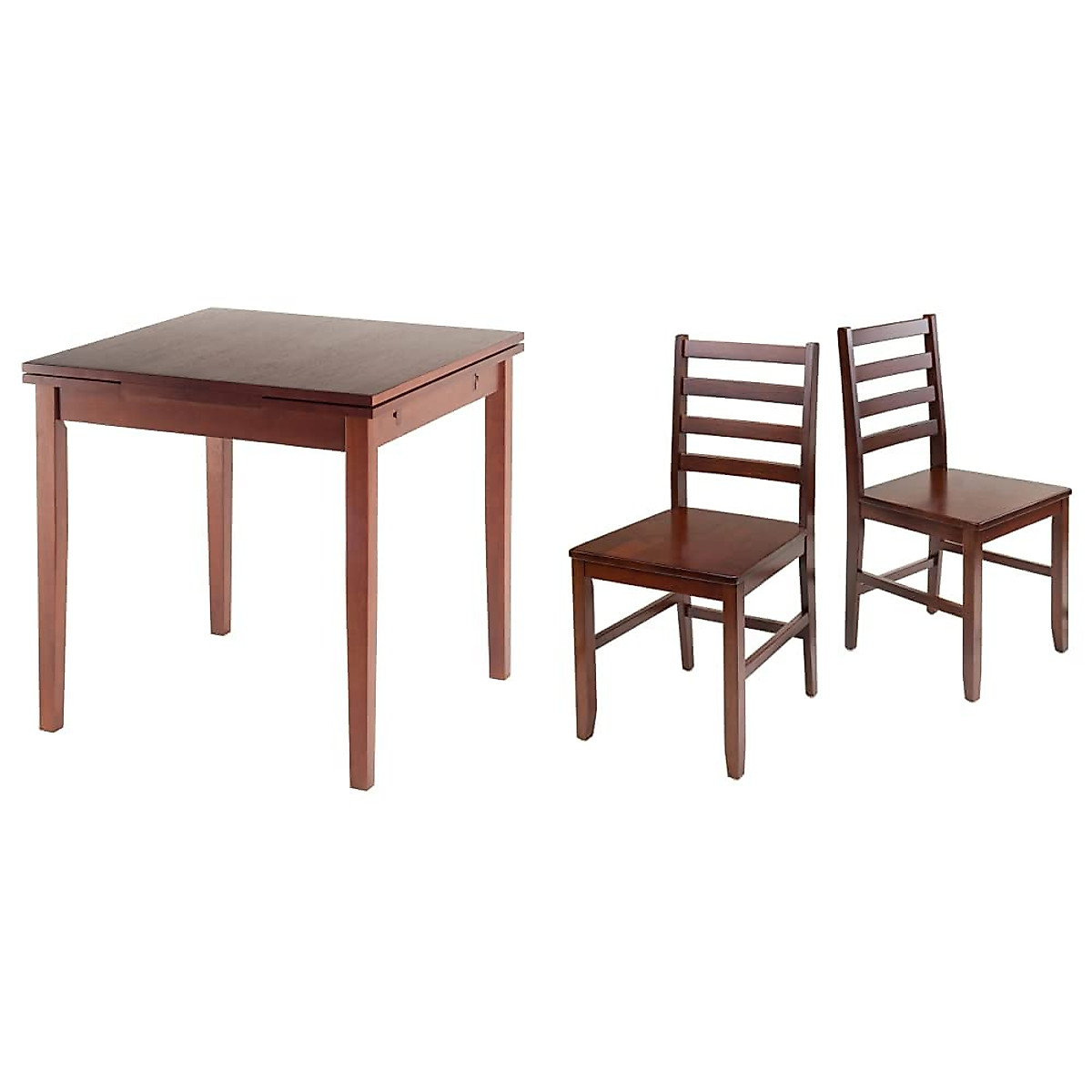 Winsome Pulman Dining Table, Walnut Hamilton Seating, Antique Walnut