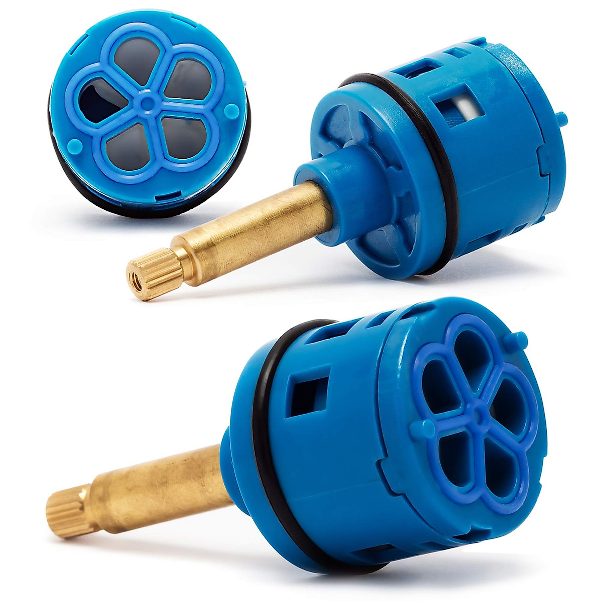 Ceramic Cartridge Replacement Brass Diverter 5 Way Panel Shower Faucet D 36 L 39mm