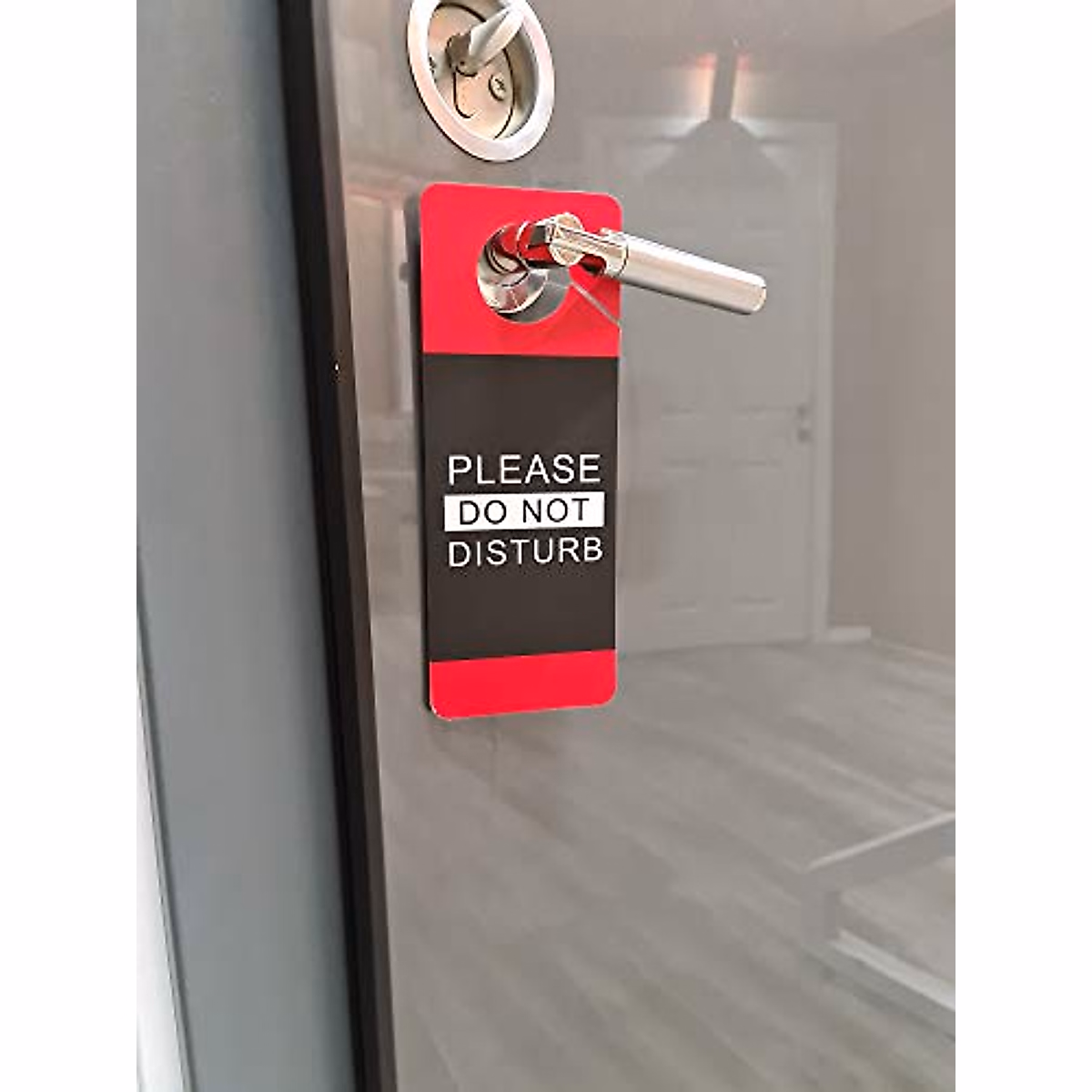 Do Not Disturb Door Hanger Sign, 2 Pack, Double Sided, Ideal for Using in Any Places Like Offices, Clinics, Law Firms, Hotels or During Therapy, Spa Treatment, Counseling Sessions