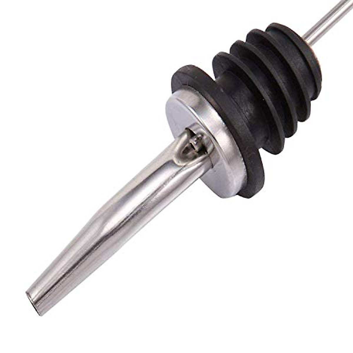 2 Pcs Oil Spout Liquor Pourers Bottle Spout Speed Pourer Olive Oil and Vinegar Stopper Spout for About 3/4" Bottle Mouth, with Dust Caps