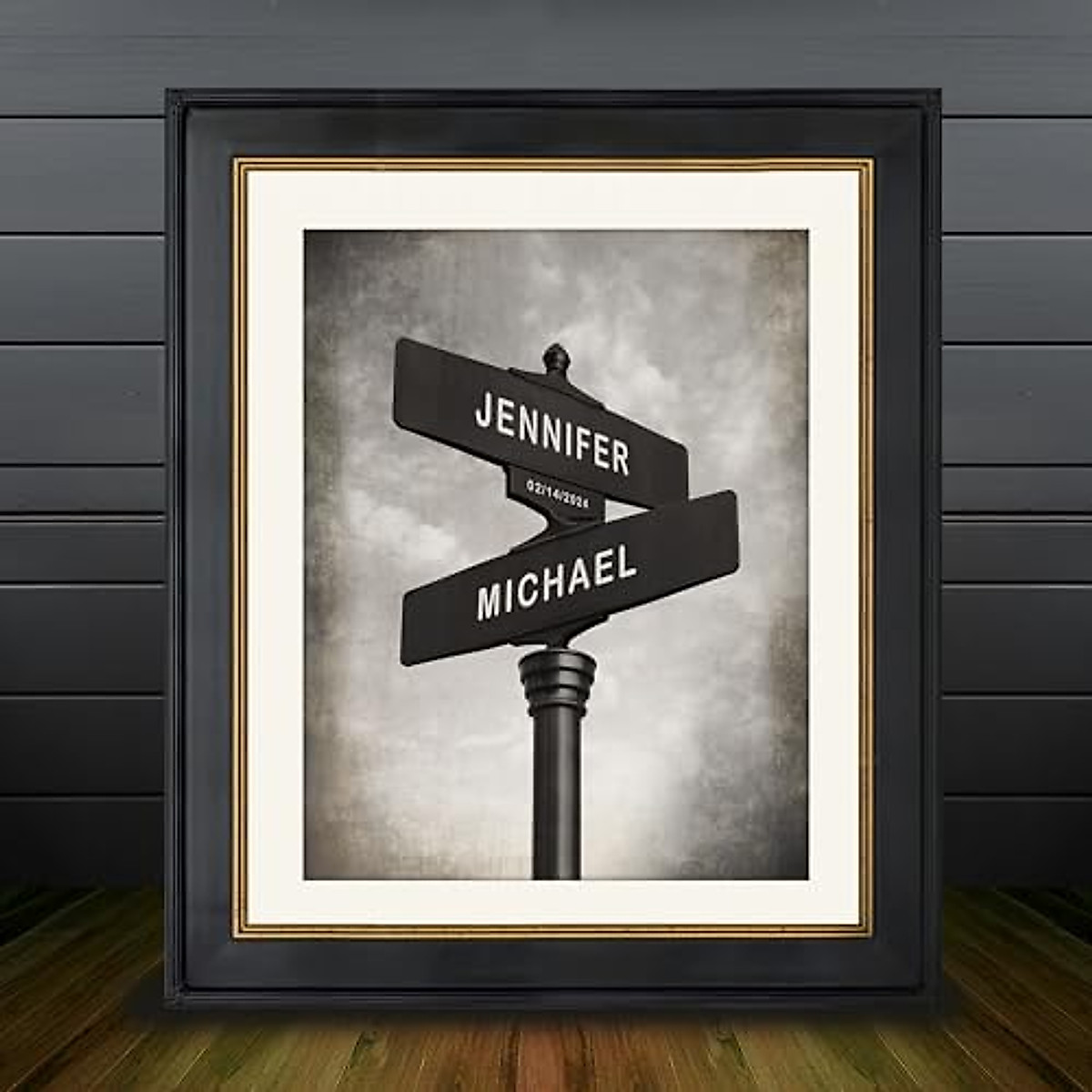 Couples Gift Ideas | Customized Gifts - Engagement Gifts for Couples | Wedding Gifts | One Year Anniversary Gifts for Men | Personalized Street Sign | Lovers Crossroads | One Year Anniversary Gifts
