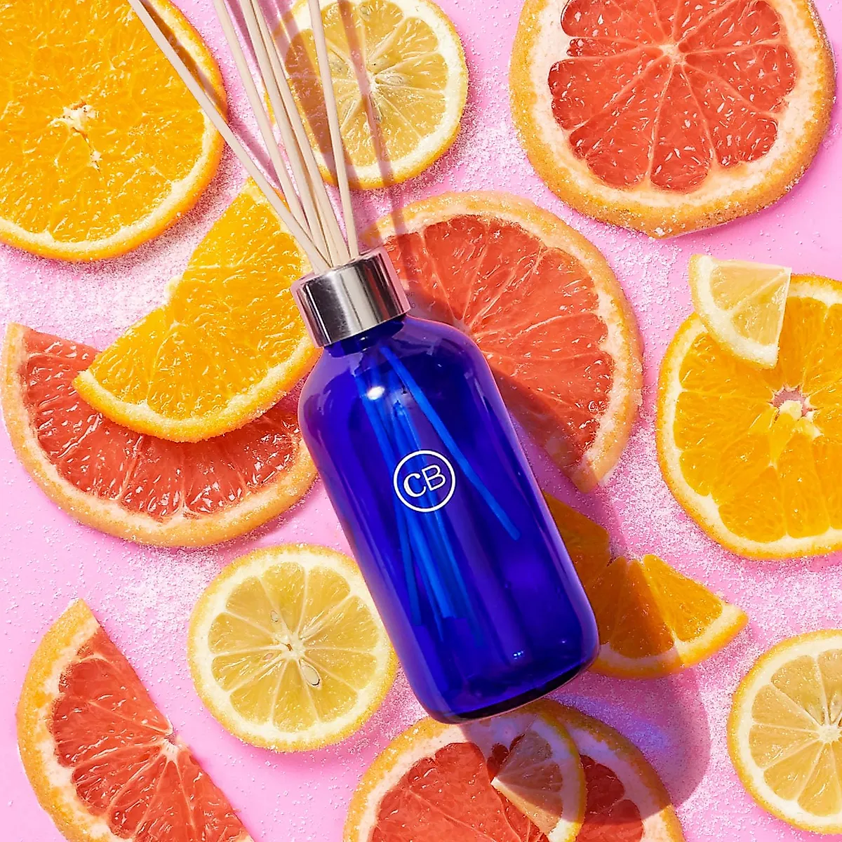 Capri Blue Volcano Reed Diffuser Set - Includes Reed Diffuser Sticks, Fragrance Oil, and Glass Bottle - Luxury Scented Room Fresheners - Cobalt Blue (8 fl oz)