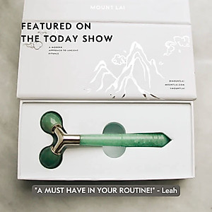 Mount Lai Jade Tension Melting Facial Massager for Face and Neck, Face Jade Roller Massager for Relieving Tensions