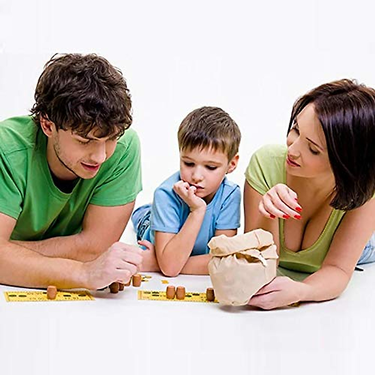 AEVVV Wood Russian Lotto in Metal Case with Russian Folk Patterns - Bingo Game Cards Set for Family