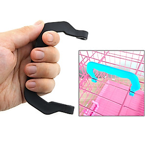 LUORNG 6pcs Pet Cage Crate Handle for Squirrel Hedgehog Rabbit Chinchilla Hamster, 4.3x2.36 Inches