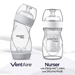 Playtex Baby NATURALATCH Comfort Nipple, Switch from Breastfeeding to Bottle, Most Like Mom Feel, Fast Flow, 2 Count