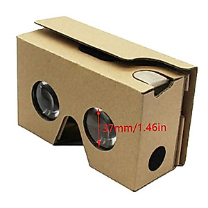Vr Goggles Cardboard Vr Goggles Cardboard Virtual Reality Glasses 3D Vr Headset Virtual Reality Box 3D Virtual Reality Glasses Box DIY Vr Viewer for Smartphones Khaki