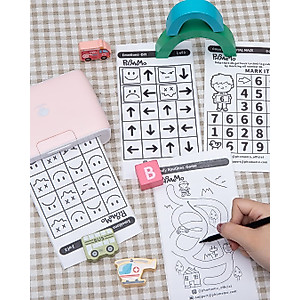 Phomemo M04AS Mini Printer with 110mm White Adhesive Paper Bundle