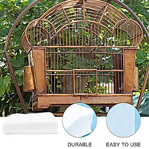 balacoo Bird Cage Accessories 300 pcs Disposable Bird Bird cage Paper Liners Bird cage Liner Sheets Parrot cage Liners Cage Liners Papers Bird Cage Cushion Mat