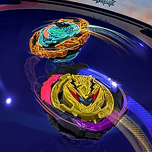 Beyblade Burst QuadStrike Light Ignite Battle Set Stadium, 2 Spinning Tops, and 2 Launchers, Toys for 8 Year Old Boys & Girls & Up (Amazon Exclusive)