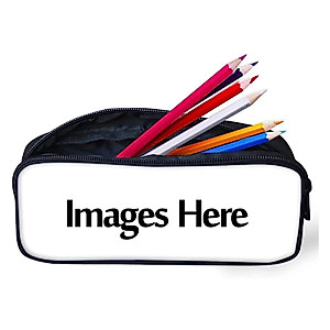 BYCHECAR Horse Pencil Case Boys School Supplys Black Pen Bag for Kids Stationery Women Small Makeup Cosmetic Pouch Childs Coin Purse Storage Organizer