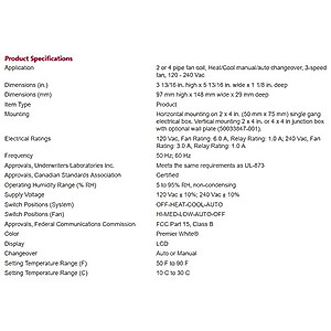 Honeywell TB6575A1000 SuitePro Fan Coil Thermostat