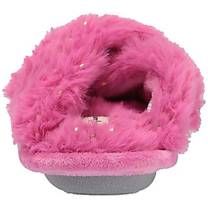 Dearfoams unisex child Slide Slipper, Pink Polish, 1 Big Kid US